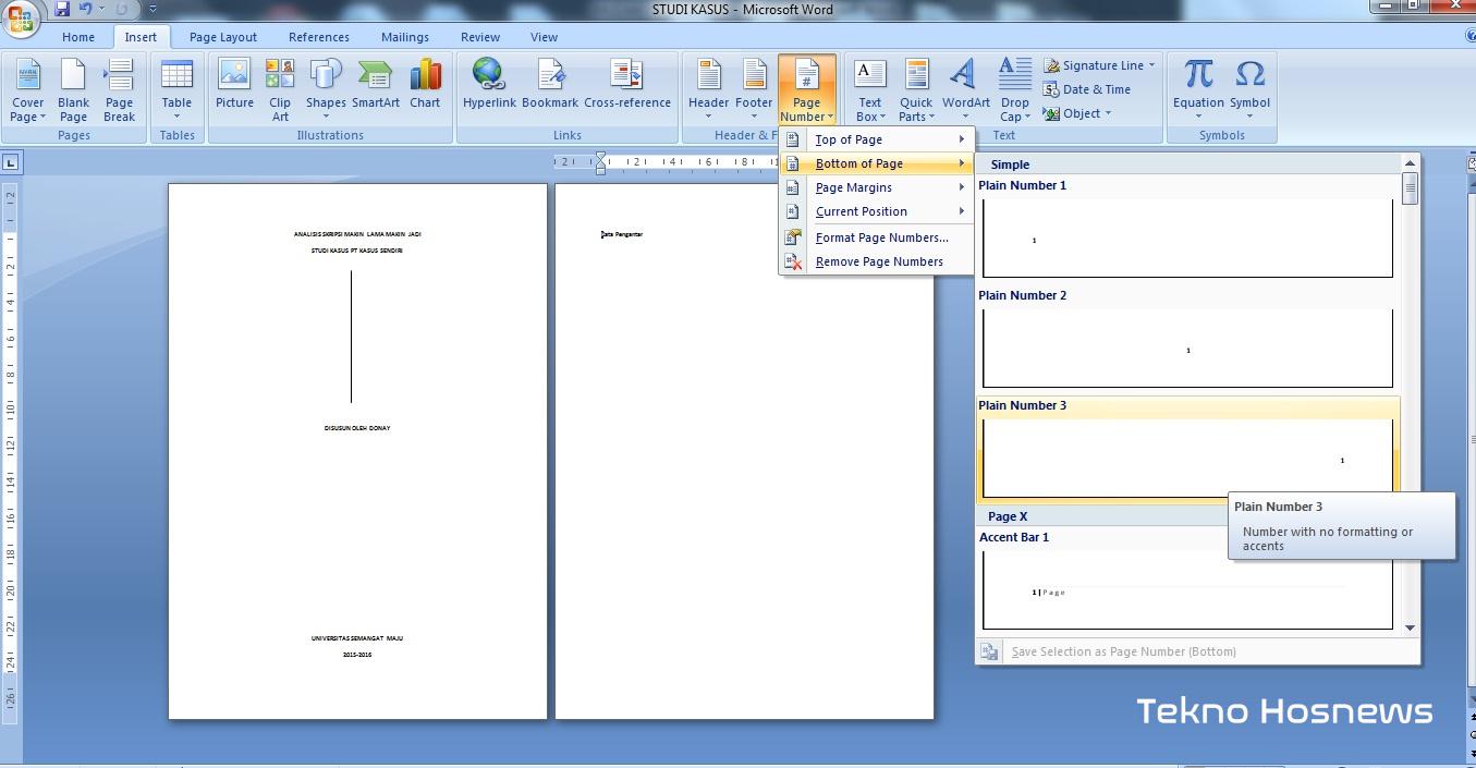 Cara Membuat Cover di Word 2010 Yang Menarik Dan Bagus
