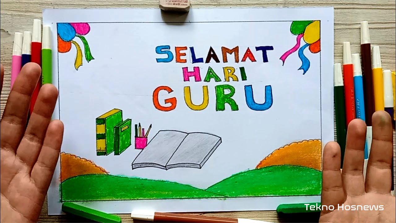 30+ Contoh Gambar Poster Hari Guru Tahun 2025 , Mudah Ditiru!