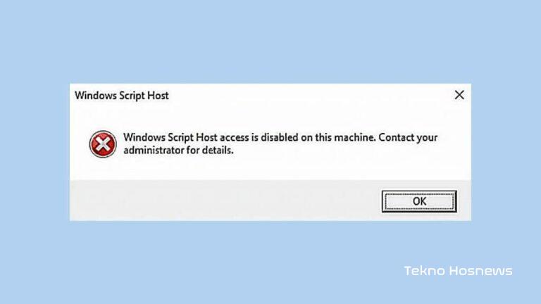 4+ Cara Mengatasi Windows Script Host Access is Disabled...