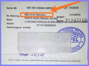10+ Contoh Nomor Rekening BRI di Kartu ATM Simpedes, Britama