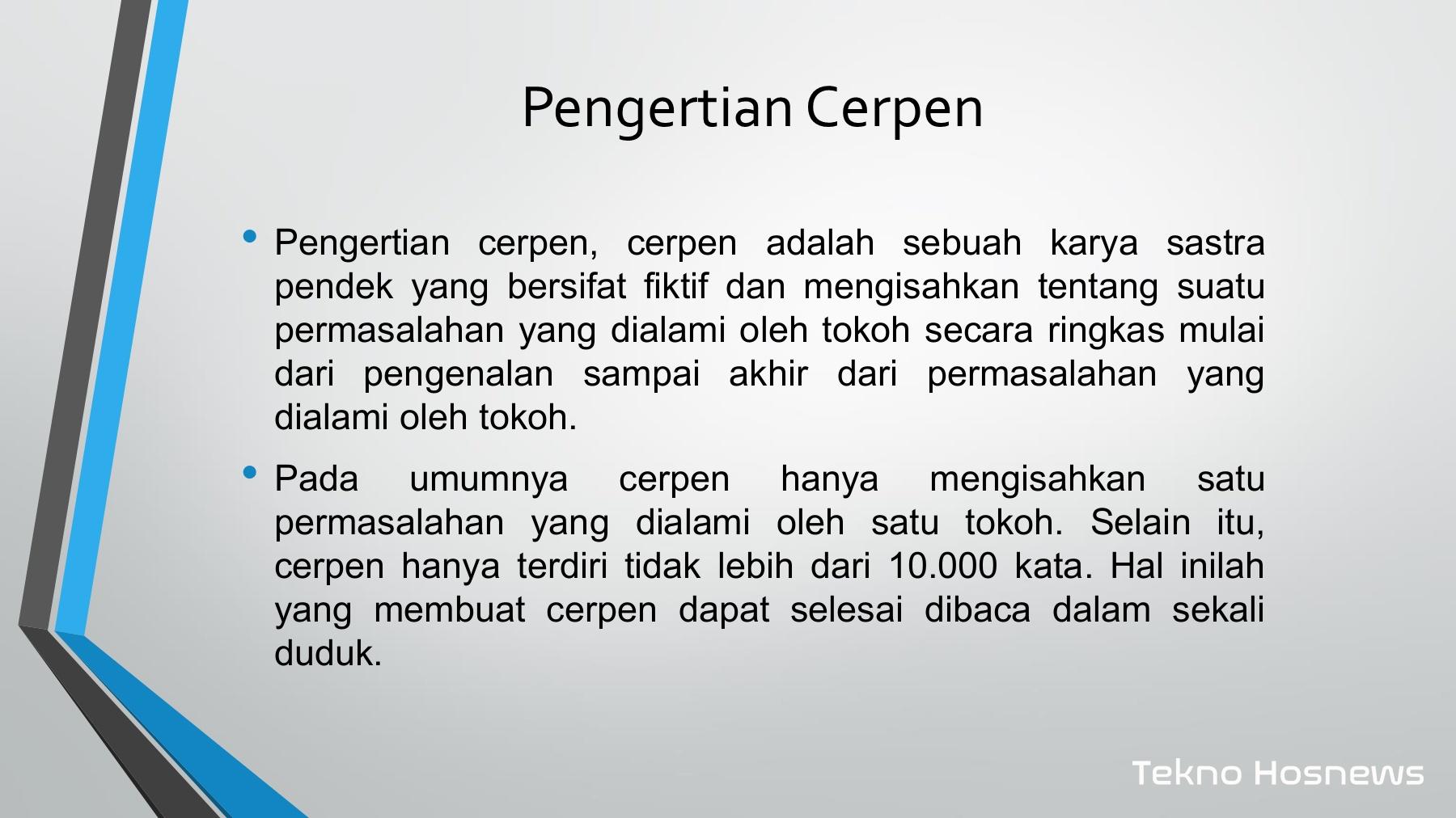 Pengertian Cerpen : Struktur, Fungsi, Jenis-Jenis dan Contohnya